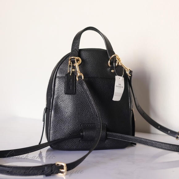 Coach | Bags | Nwt Coach F3530 Andi Backpack In Leather Black | Poshmark